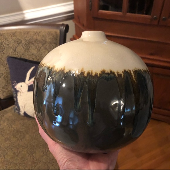 Crate&Barrel | Accents | New Cratebarrel Ceramic Round Orb Bubble Vase ...